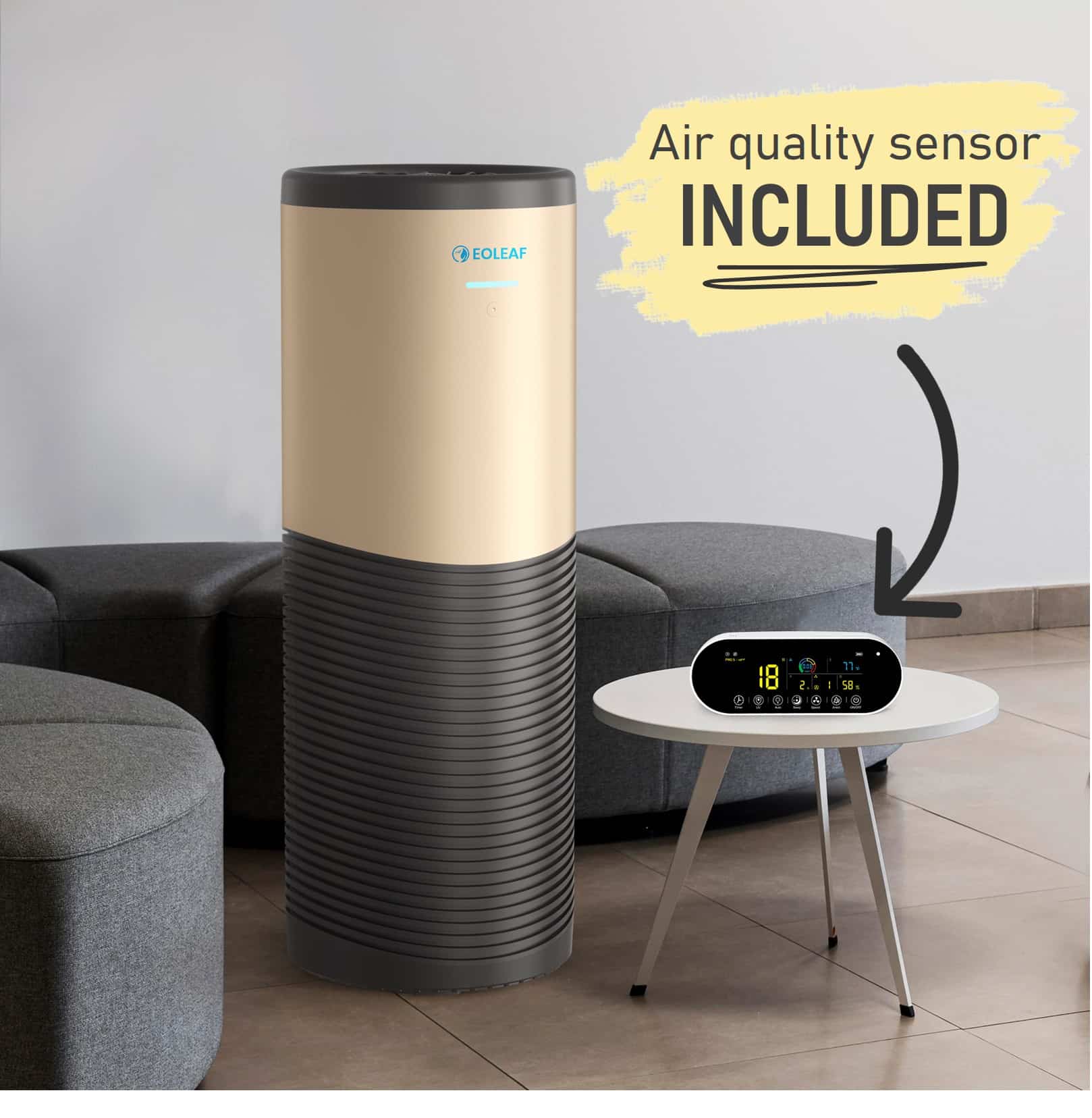 AEROPRO 150 air purifier 120 m 1300 sq ft coverage area Professional model With Wi Fi